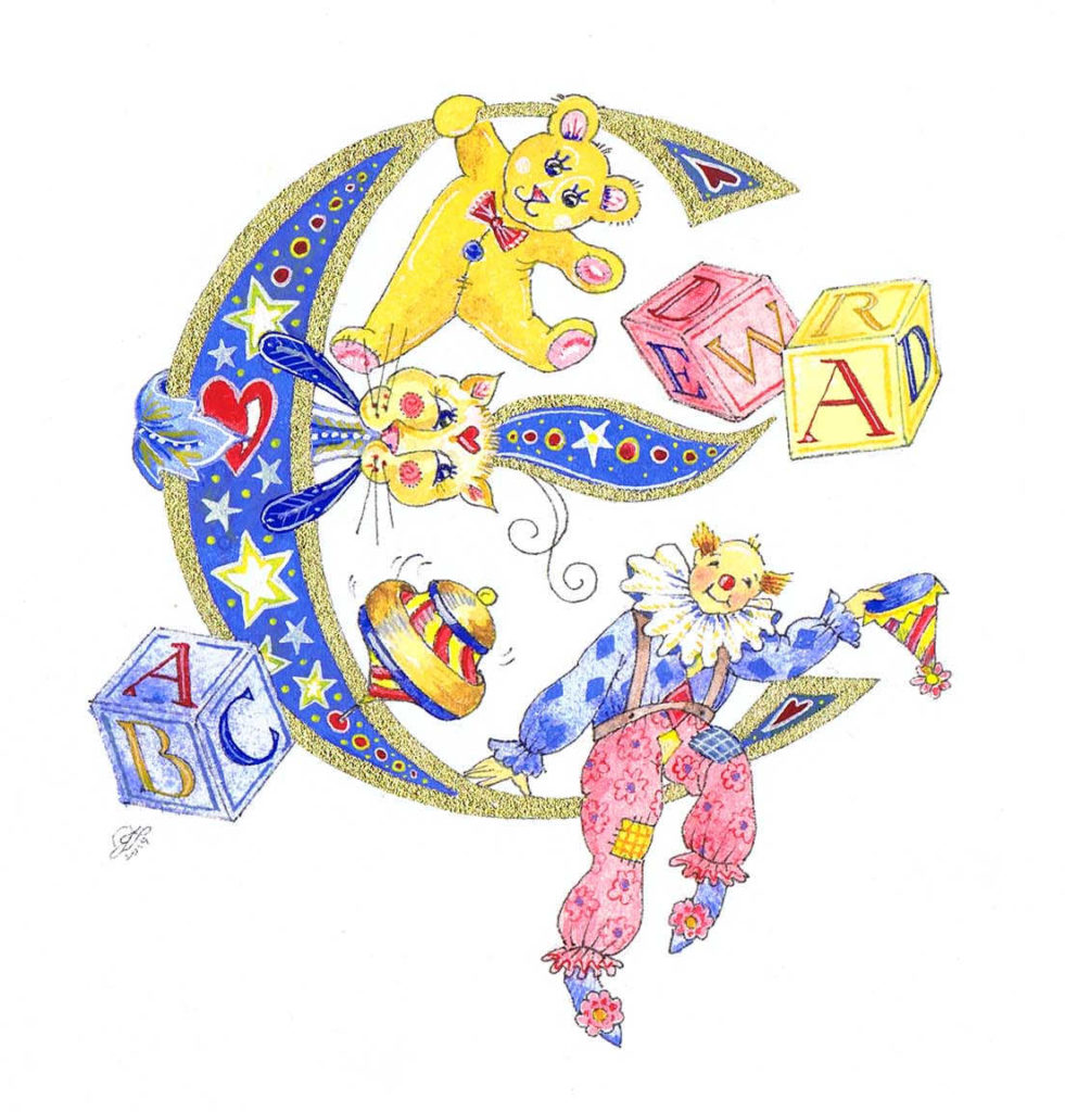 On-line classes, Calligraphy, Illuminated letters, Fantasy Art